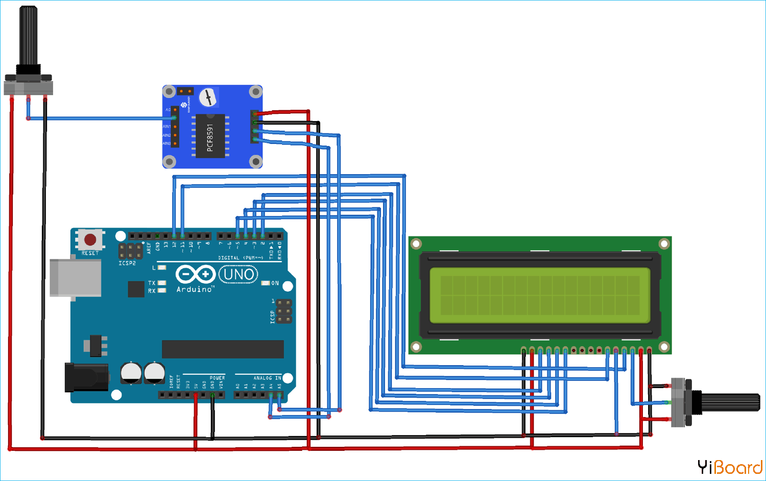使用Arduino开发板连接ADC/DAC模块PCF8591_arduino a4 a5脚接哪个-CSDN博客