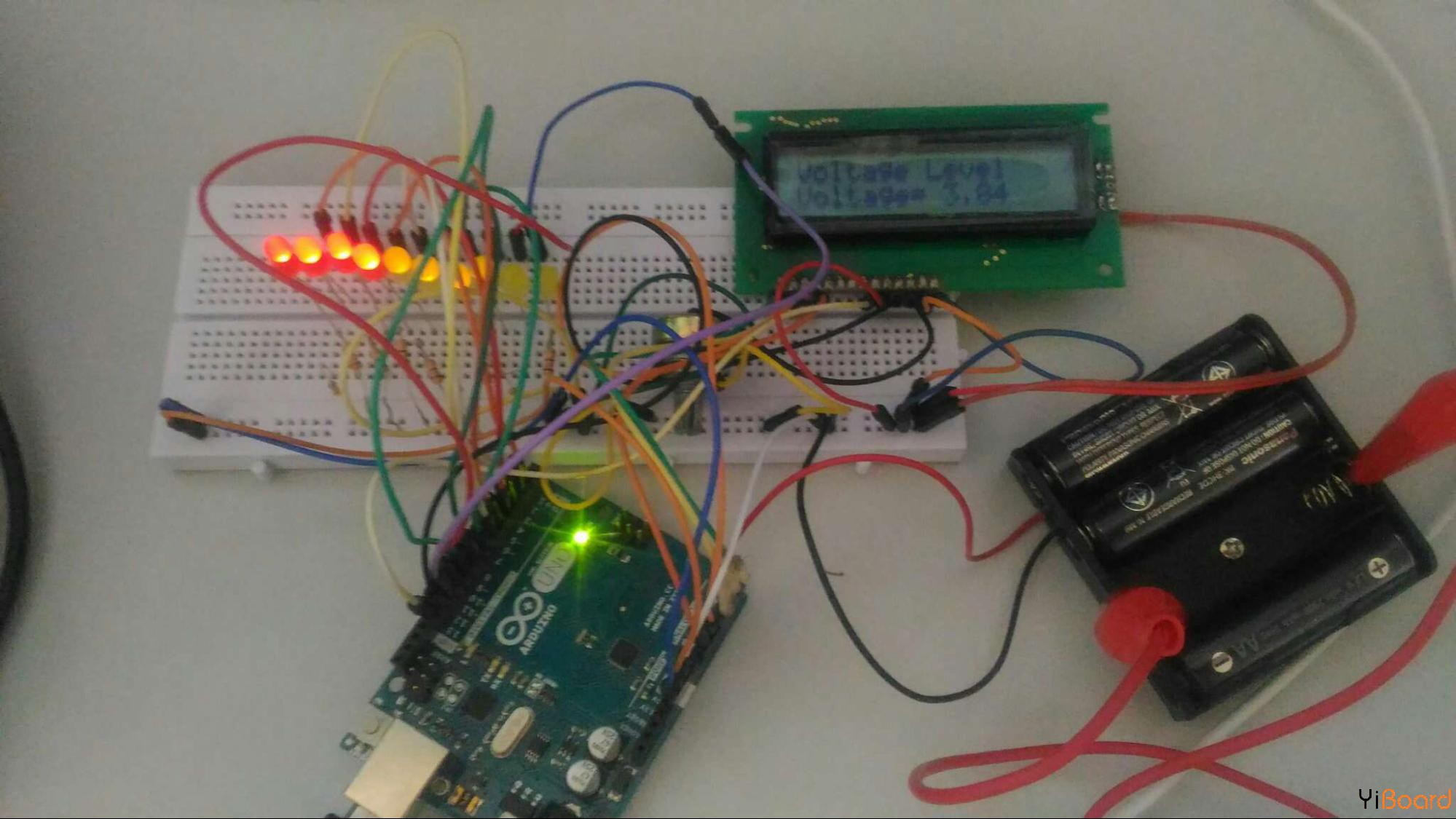 使用arduino开发板的电池电量指示器arduino电池供电显示电量 Csdn博客 