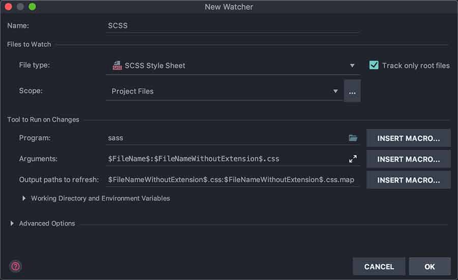WebStorm配置Sass_webstorm sass-CSDN博客
