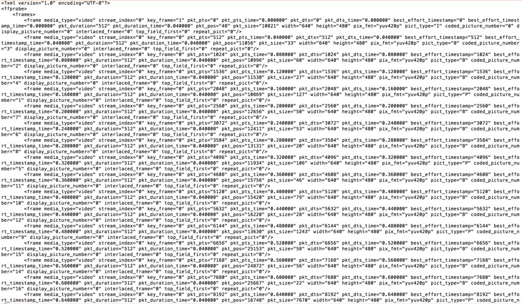 FFmpeg使用手册 - ffprobe 的常用命令_ffspwb-CSDN博客
