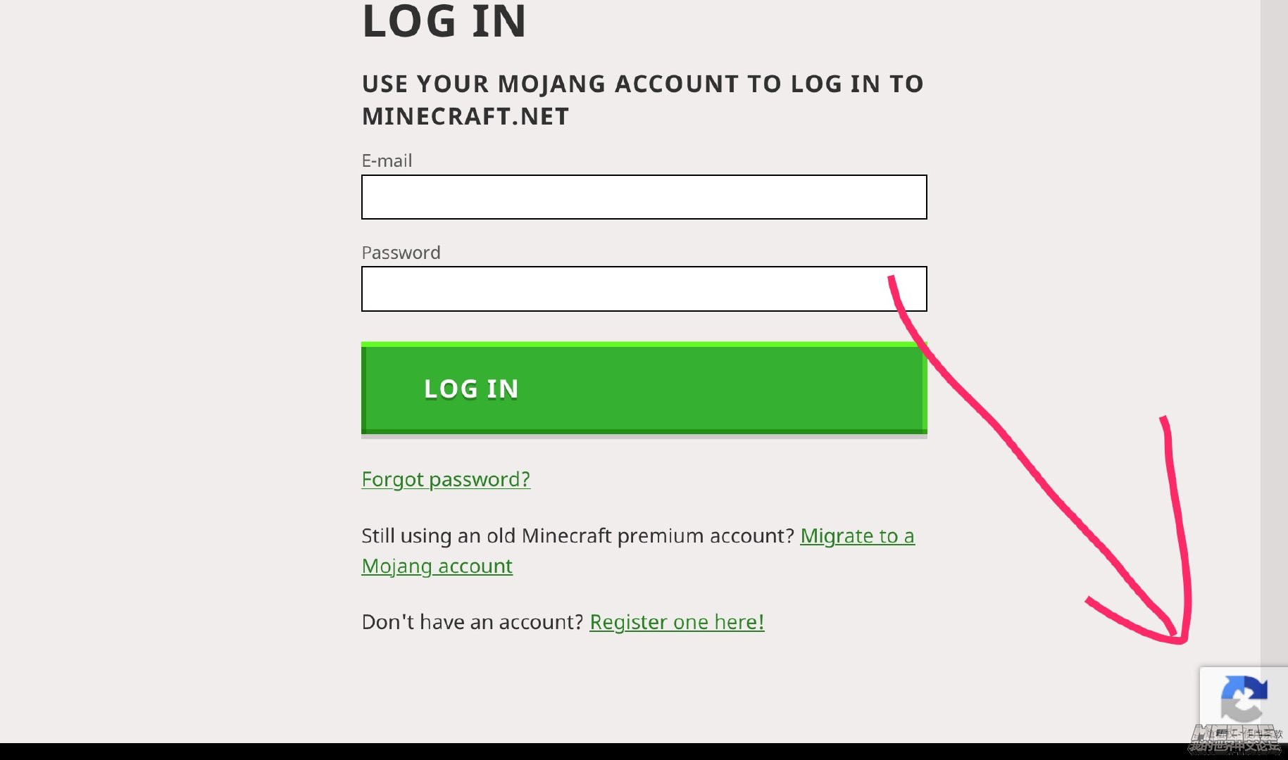 Minecraft 官网谷歌验证码的解决方案(reCaptcha)_pixeldrain recaptcha 在哪里-CSDN博客