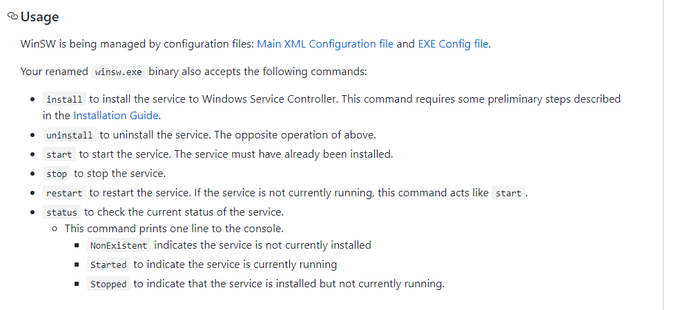windows中使用winsw进行服务管理开启启动服务_winsw xml脚本-CSDN博客