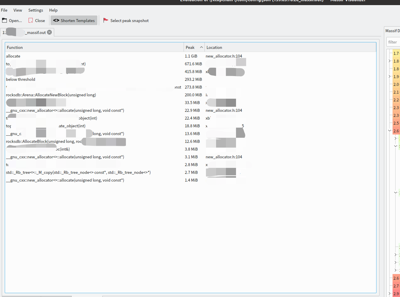 valgrind massif 分析内存问题_rebootcat的博客-CSDN博客_massif valgrind