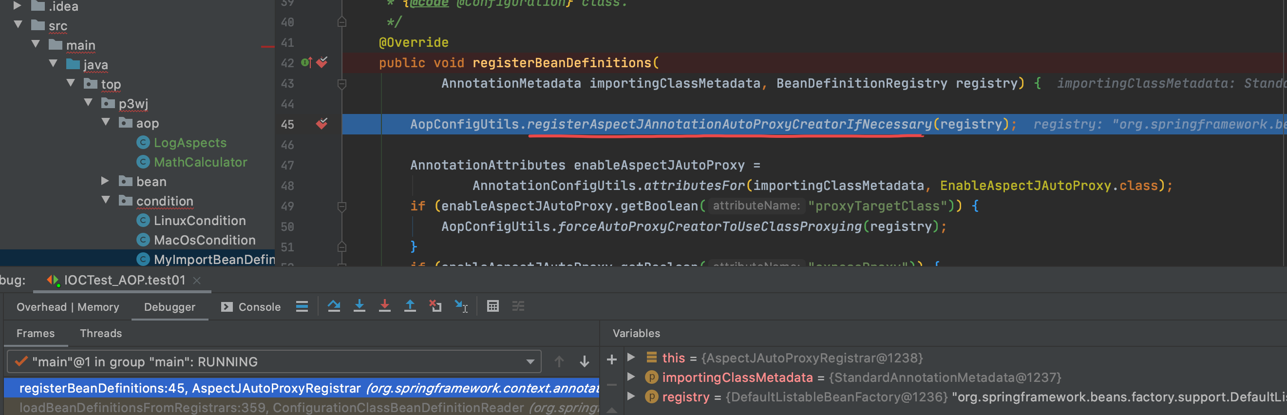 AOP 原理解析 跳转逻辑 代码演示_this advice advises no methods-CSDN博客