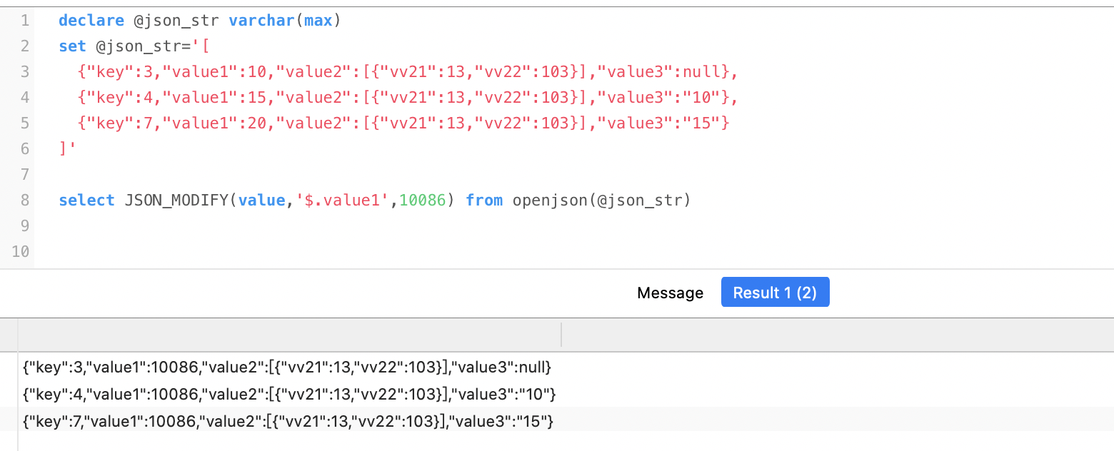 Sql Server解析json格式数据 Sqlserver更新json数组的值 Csdn博客
