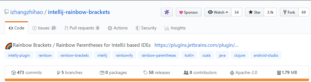 IDEA必备插件系列-Rainbow Brackets（彩虹括号）_idea彩虹括号-CSDN博客