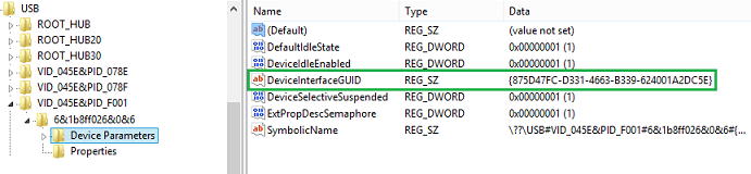USB Device Registry Entries - Programmer Sought