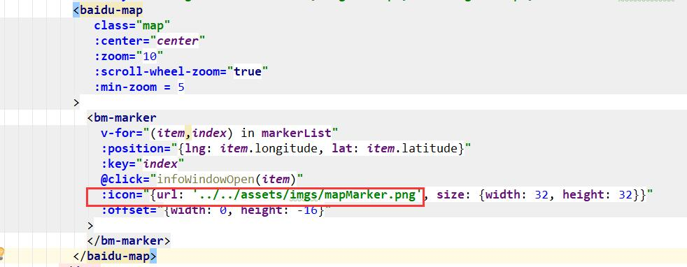 Vue-baidu-map中的bm-marker的图标不显示 -CSDN社区