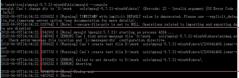 免安装MySQL启动3534错误处理-CSDN博客