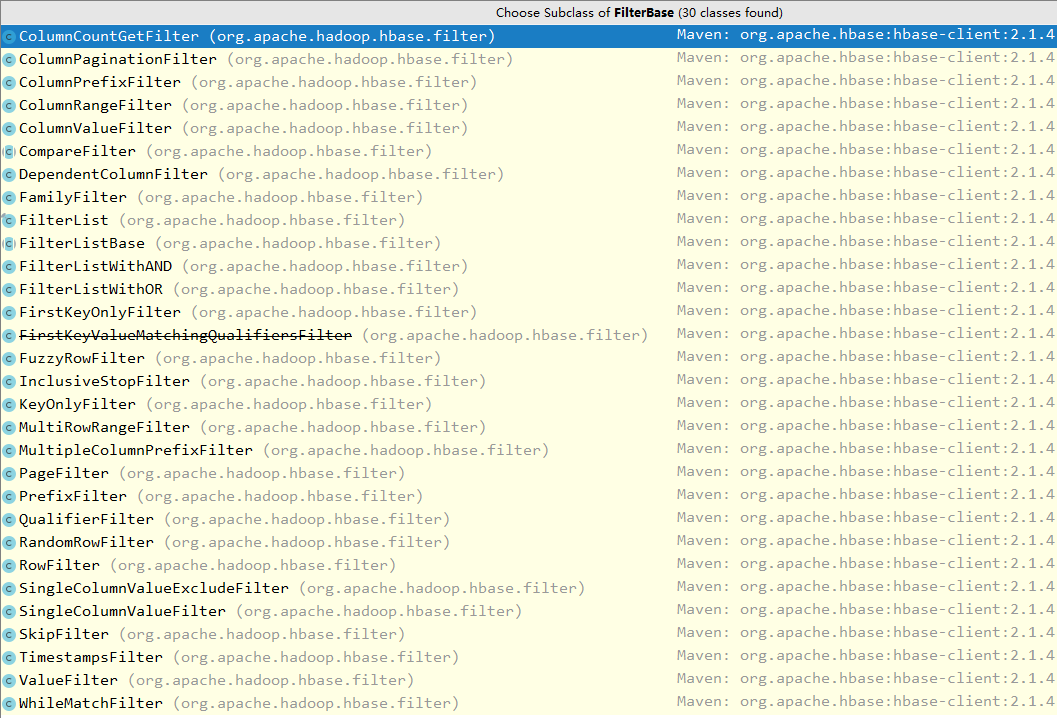 HBase 系列（七）——HBase过滤器详解-CSDN博客