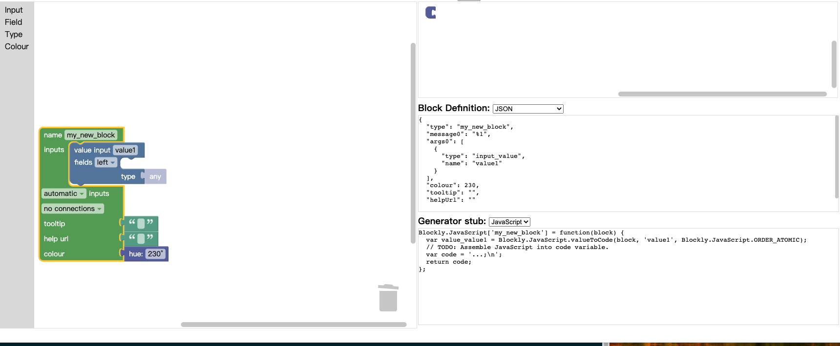 blockly构建自定义块及其工具_react blockly自定义块-CSDN博客