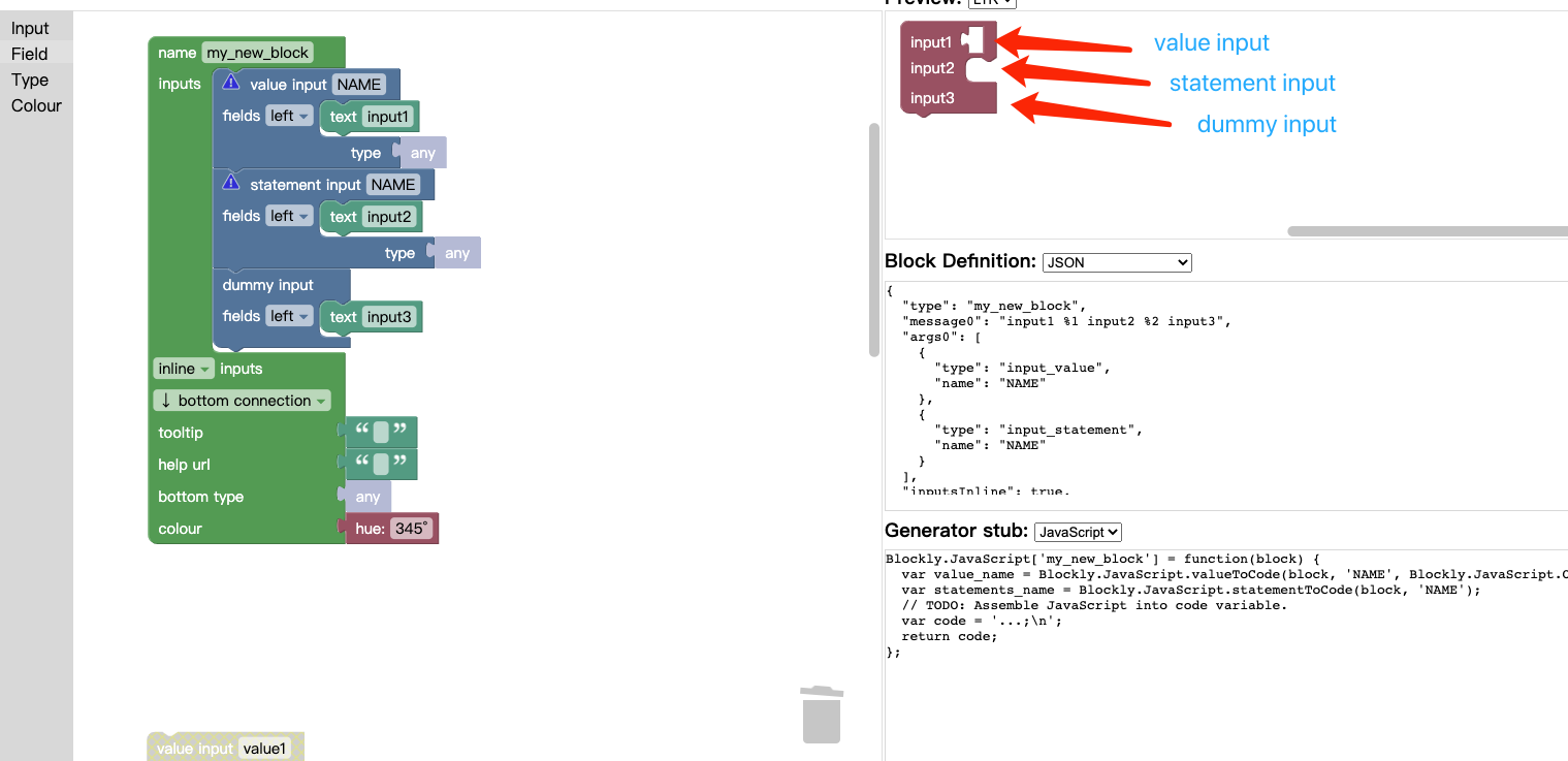 blockly构建自定义块及其工具_react blockly自定义块-CSDN博客