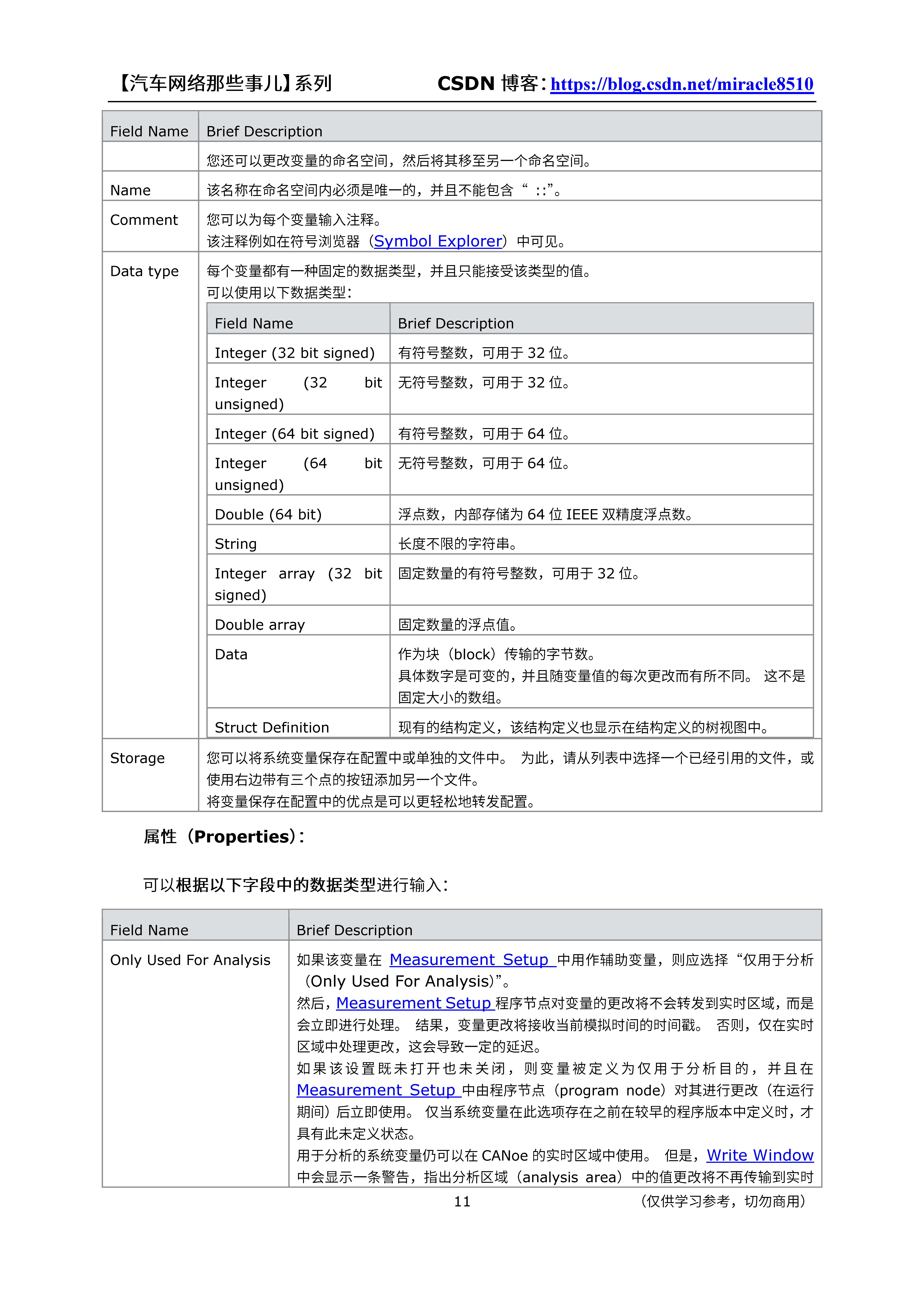深入理解canoe中系统变量（system Variables） Csdn博客 