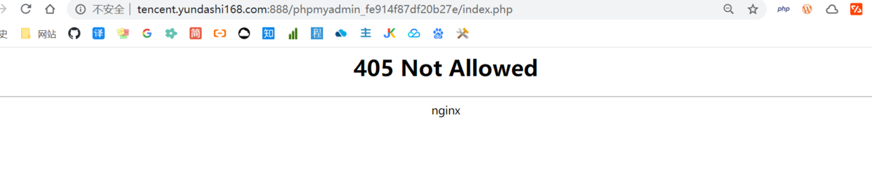 宝塔面板phpMyAdmin报405 not allowed错误的解决办法_宝塔数据库405 not allowed openresty-CSDN博客