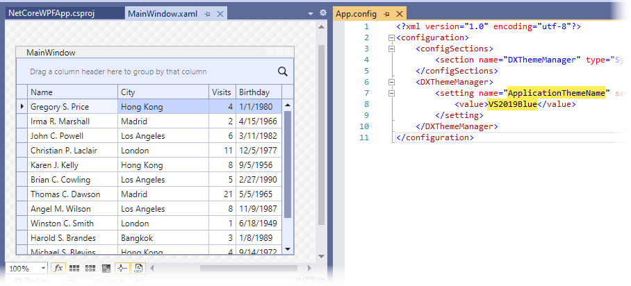 轻松进行WPF界面开发，DevExpress增强.NET Core 3中Designer功能_devexpress designer detail-CSDN博客