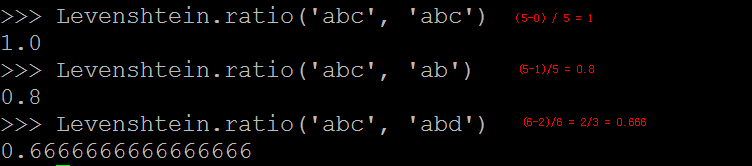 Levenshtein莱文斯坦计算相似度距离_levenshtein.ratio-CSDN博客