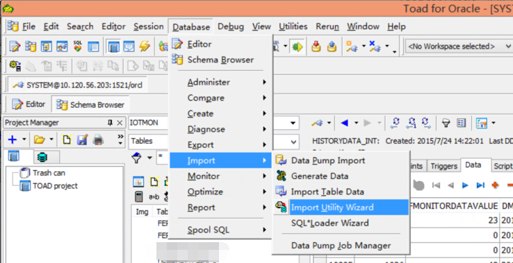 Import and export dmp data using Toad - Programmer Sought
