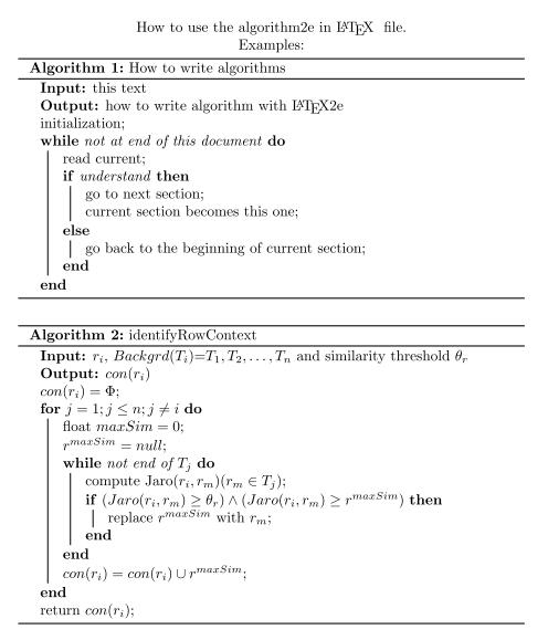 LaTeX 算法代码排版 --latex2e范例总结_\usepackage[ruled]{algorithm2e}-CSDN博客