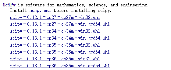 在Windows下正确安装Scipy与Numpy_安装scipy前先装numpy-CSDN博客