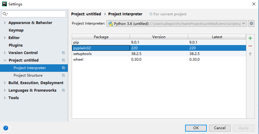 PyCharm下的pywin32安装及使用_安装了pywin32怎么在pythoncharm总使用-CSDN博客