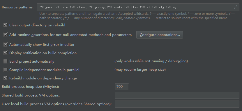IntelliJ IDEA（六） ：Settings（下）_shared build process vm options-CSDN博客