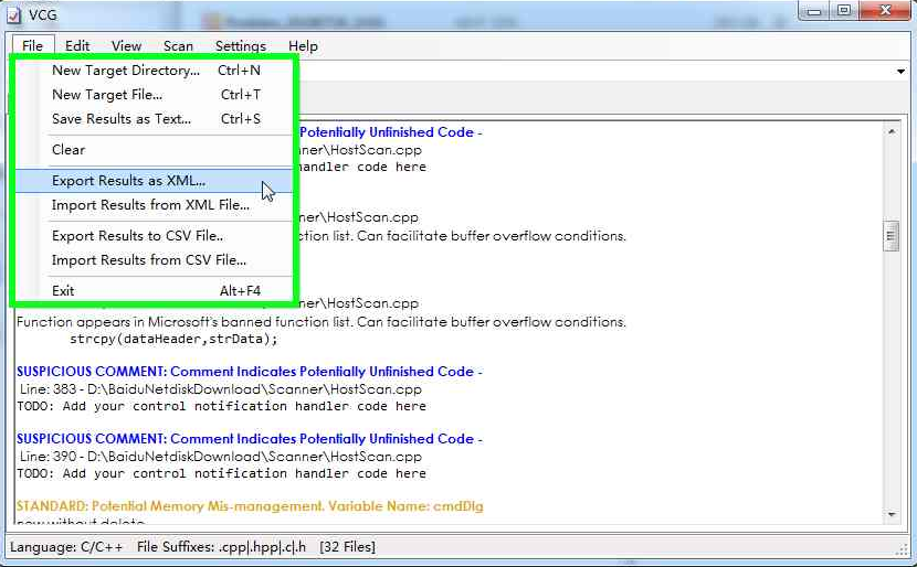 VCG(VisualCodeGrepper)安装使用教程_vcg c#代码分析工具-CSDN博客