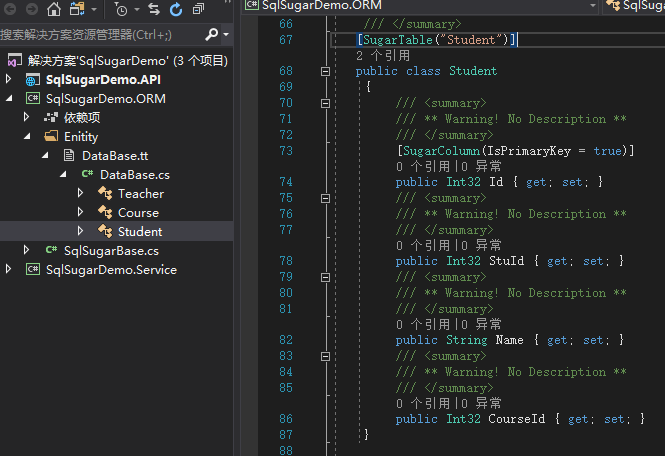 SqlSugar入门级教程+实例 （.net core下的）_sqlsugar教程-CSDN博客