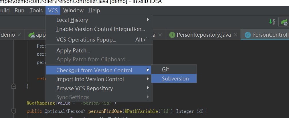 Intellij Idea下svn的配置及使用说明idea Svn Vcs Csdn博客 
