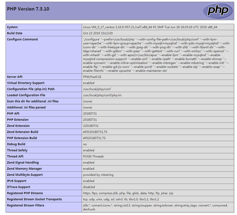 三、Centos 7.6编译安装PHP7.3.10_centos下安装无libphp7.so-CSDN博客