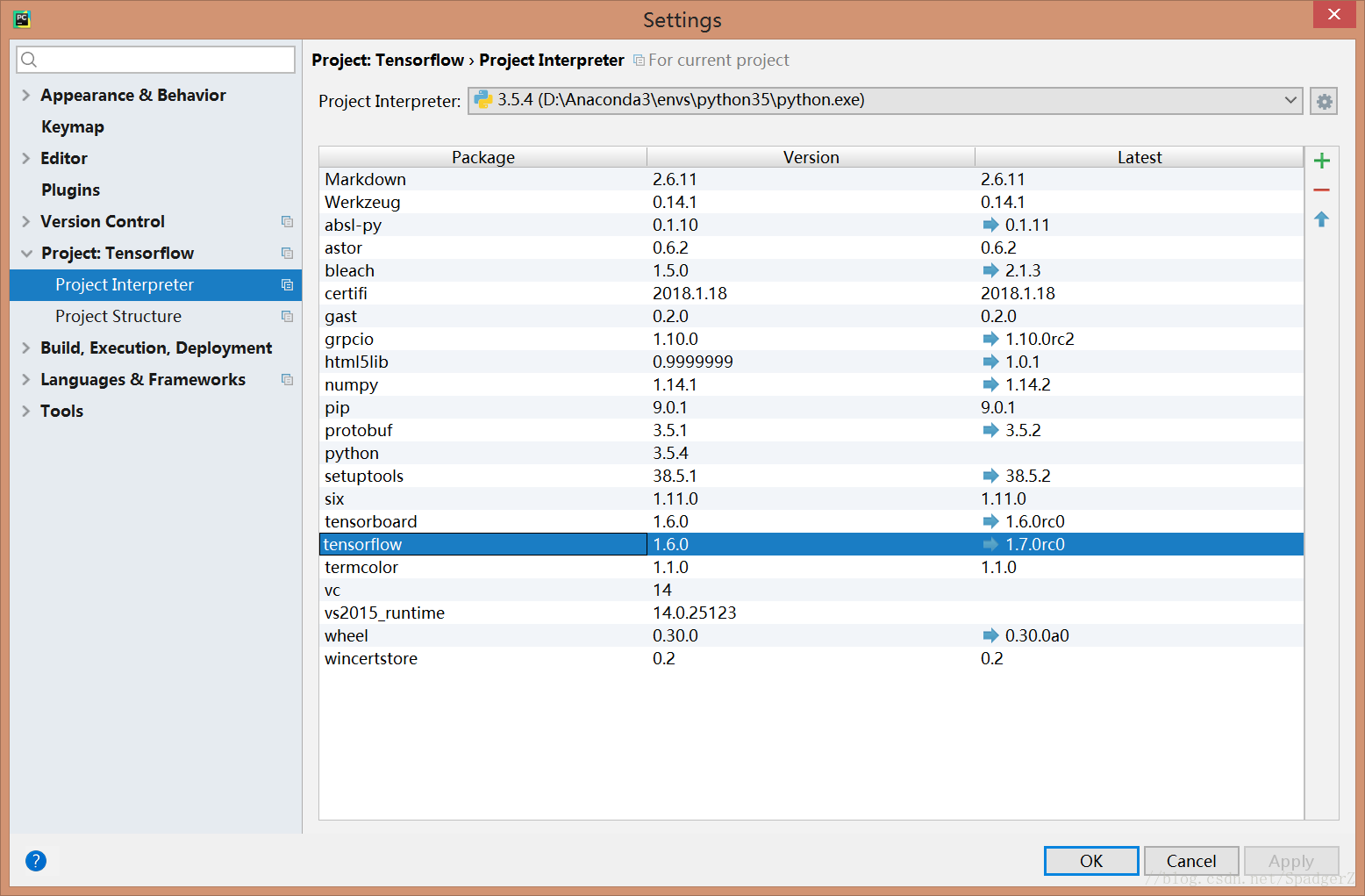 解决“PyCharm ImportError: No module named tensorflow”问题_pycharm no module named 'tensorflow-CSDN博客