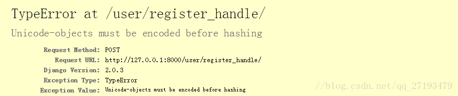 Unicode-objects must be encoded before hashing 错误解决办法_unicode-object must be encoded-CSDN博客