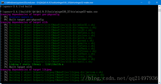 OpenCV开发笔记（〇）：使用mingw530_32编译openCV3.4.1源码，搭建Qt5.9.3的openCV开发环境_人工智能_红模仿的小作坊-CSDN博客