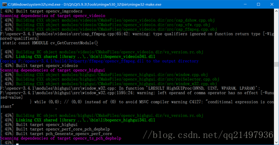 OpenCV开发笔记（〇）：使用mingw530_32编译openCV3.4.1源码，搭建Qt5.9.3的openCV开发环境_人工智能_红模仿的小作坊-CSDN博客