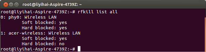 linux wifi 报错 siocsifflags: operation not possible due to rf-kill_ifconfig: siocsifflags ...