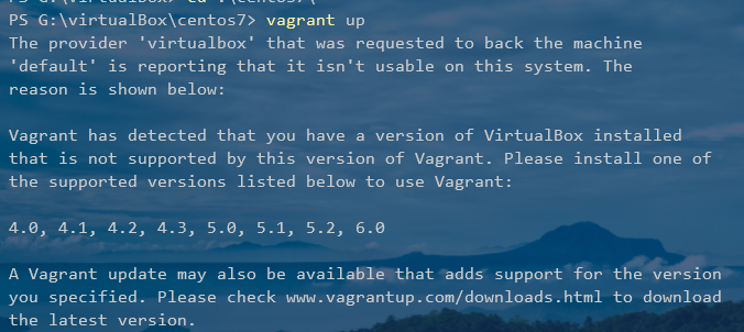 Vagrant 2.2.6 无法使用VirtualBox 6.1解决办法_the provider 'virtualbox' that was requested to ba-CSDN博客