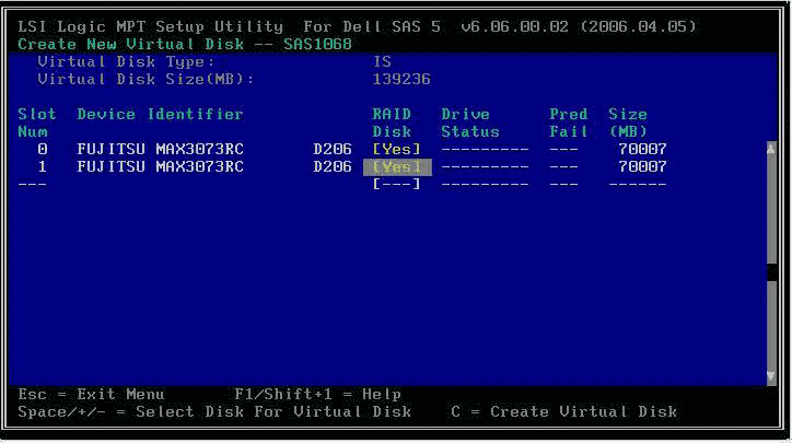 dell服务器 SAS5、6IR阵列卡配置方法(图文详解)_sas2008阵列卡配置-CSDN博客