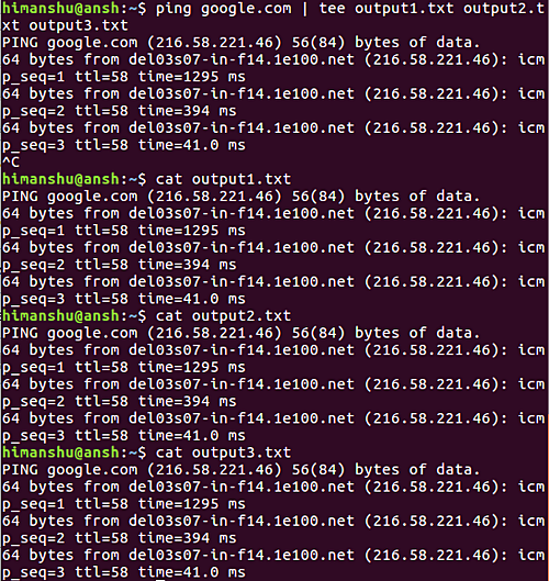 linux tee 命令 输出的同时写入文件_shell 定向输出同时输出到文件和终端tee-CSDN博客