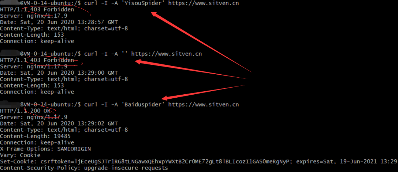 Nginx禁止某些User Agent抓取网站-CSDN博客