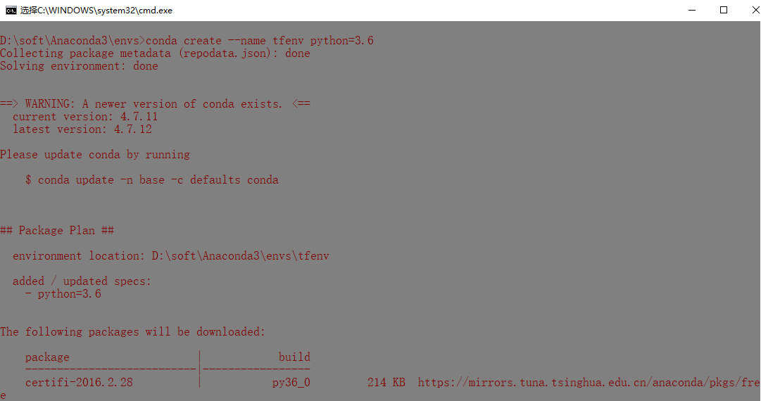 使用Anaconda3安装tensorflow(windows10环境)_Jangto的博客-CSDN博客_anaconda装tensorflow