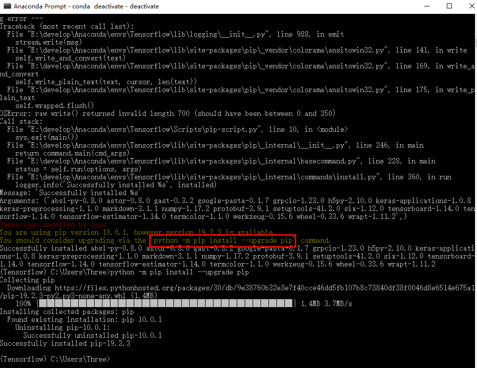 使用Anaconda3安装tensorflow(windows10环境)_Jangto的博客-CSDN博客_anaconda装tensorflow
