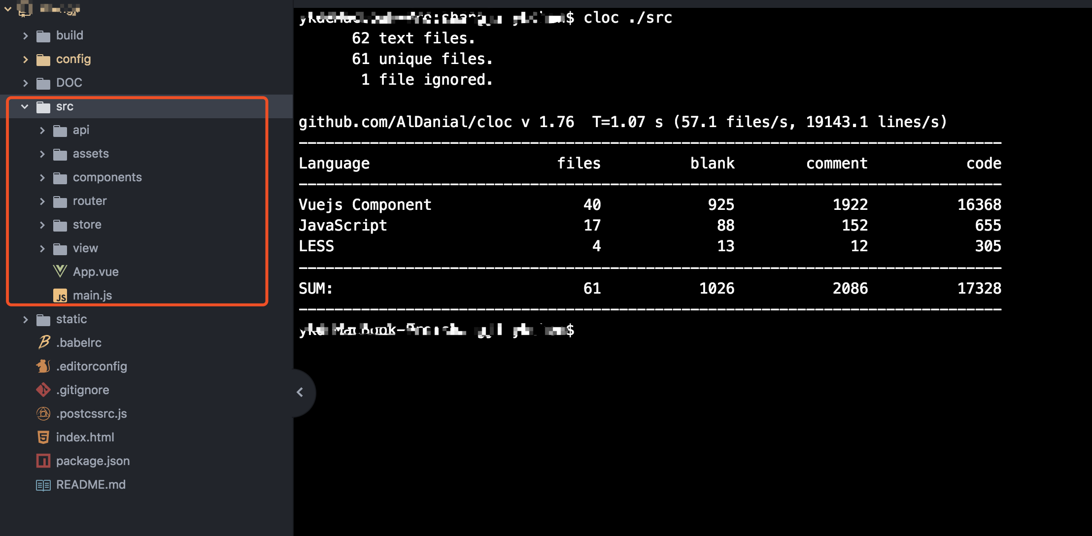 Cloc 代码行统计工具cloc 统计vue Csdn博客 
