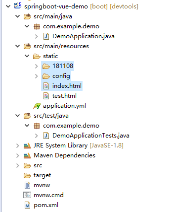 Springboot项目与vue项目整合打包_springboot整合vue webpack打包项目 oath2 sso 允许访问vue 打包页-CSDN博客