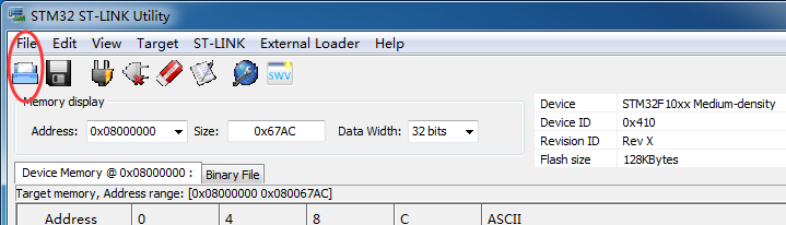 How to use ST-LINK to download HEX files to STM32 - Programmer Sought