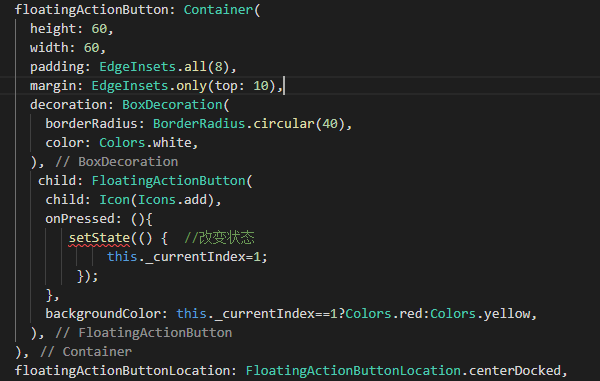 Flutter中的浮动按钮 Floatingactionbutton Csdn博客