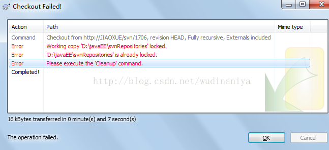 Svn更新报错please Execute The Cleanup Command Csdn博客 