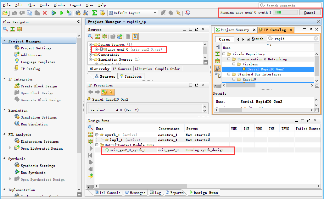 【高速接口-RapidIO】5、Xilinx RapidIO核例子工程源码分析_serial rapidio gen-CSDN博客