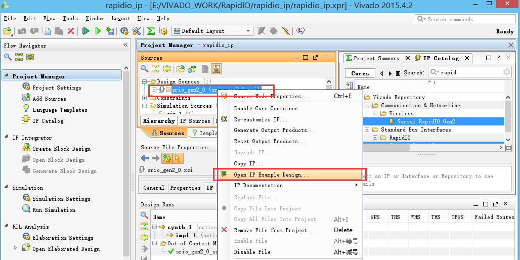 【高速接口-RapidIO】5、Xilinx RapidIO核例子工程源码分析_rapidio时序图-CSDN博客