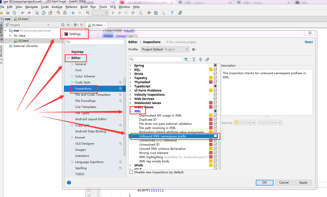 Idea使用vue的v Bind，v On报错idea V Bind报错 Csdn博客