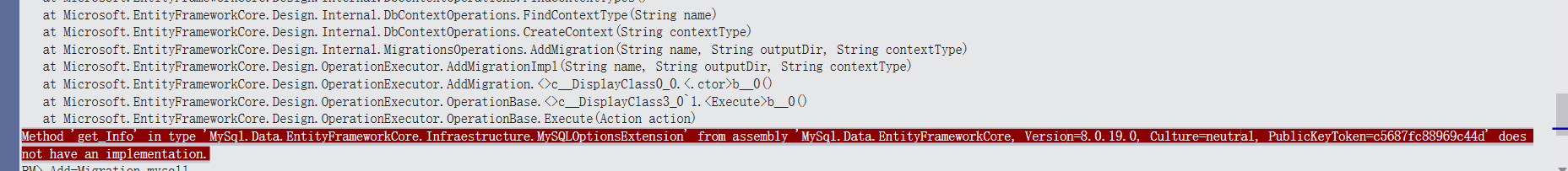 EF Core for MySql踩坑(一)_ef core appendidentitywherecondition' does not hav-CSDN博客